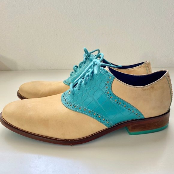 Cole Haan | Shoes | Cole Haan Limited Croc Embossed Leather Oxford ...
